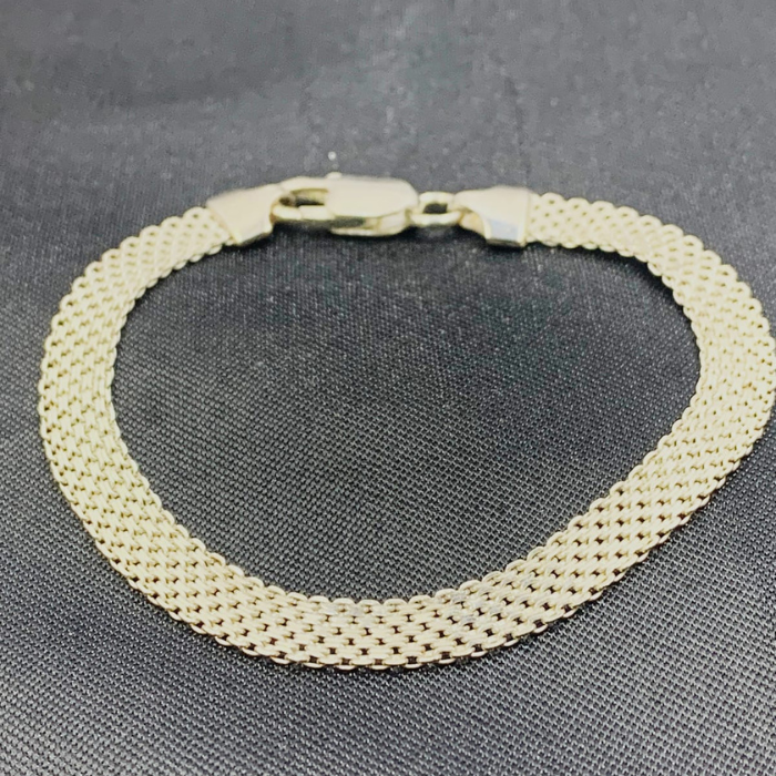 Pulsera de plata Tejido chino 19cm 5mm – D'Lujos Accesorios